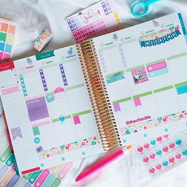 Planner Decorations March 2016 Erin Condren Vertical The Chic Life