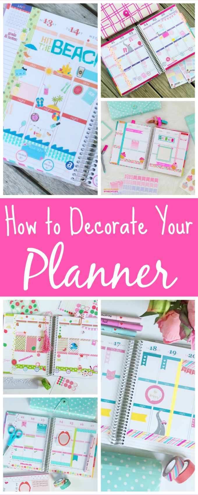 How To Decorate Your Planner The Chic Life How To Decorate Your Planner The Chic Life
