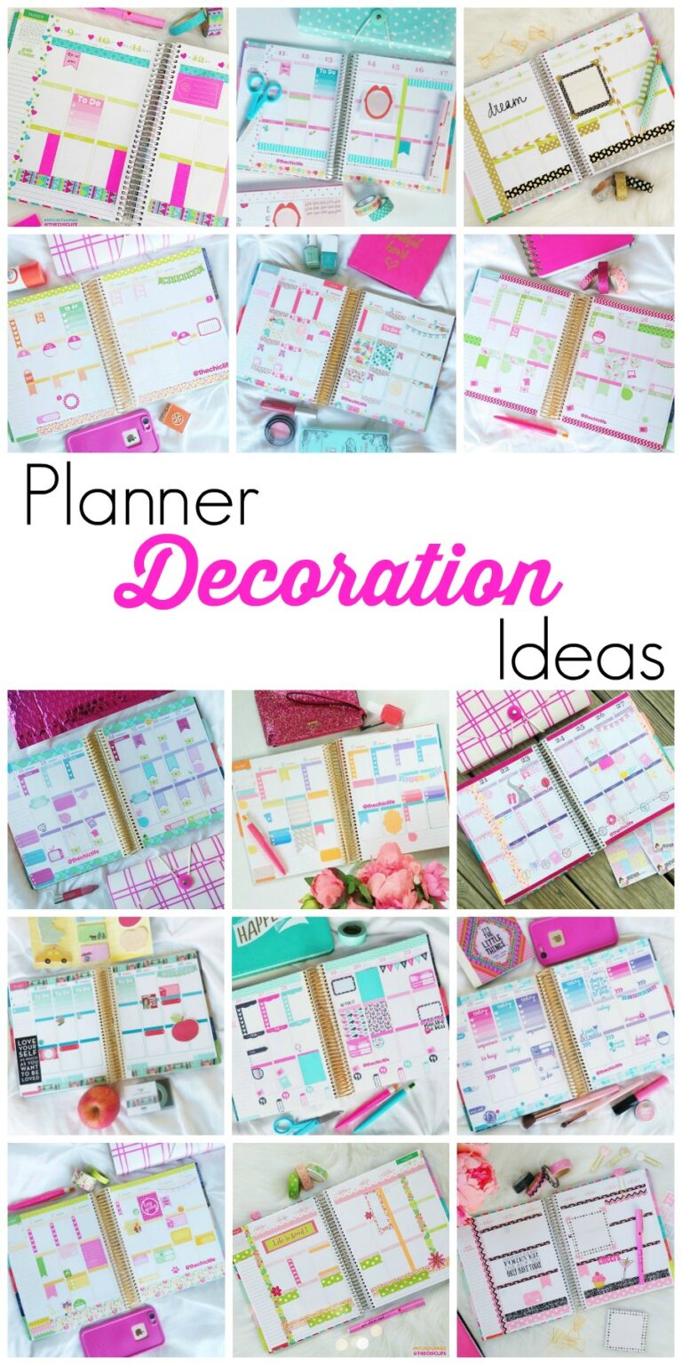 Planner Decoration Ideas - The Chic Life