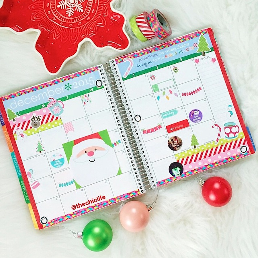 Planner Decoration Ideas December 2015 Erin Condren Vertical The 