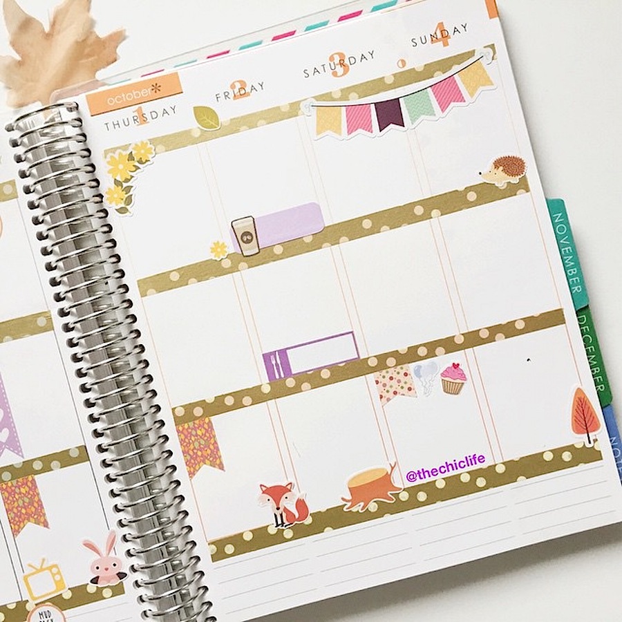 Planner Decoration Ideas October 2015 Erin Condren Vertical The 