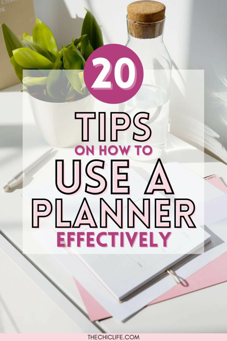 How To Use A Planner Effectively - 20 Easy And Fun Tips To Try Now