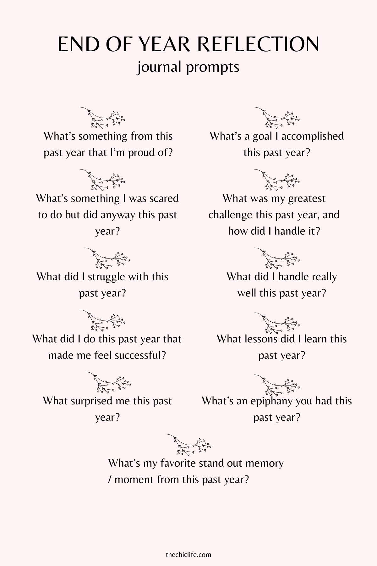 End of Year Reflection Questions: Journal Prompts (FREE Printable ...