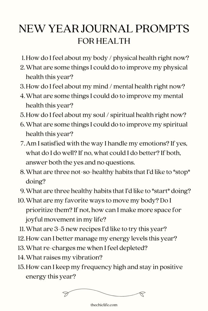100 Best New Year Journal Prompts for an Amazing 2026 (Free Printable ...