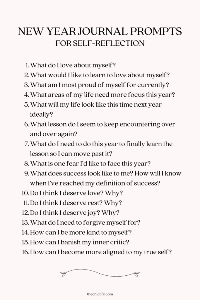 100 Best New Year Journal Prompts for an Amazing 2025 (Free Printable ...