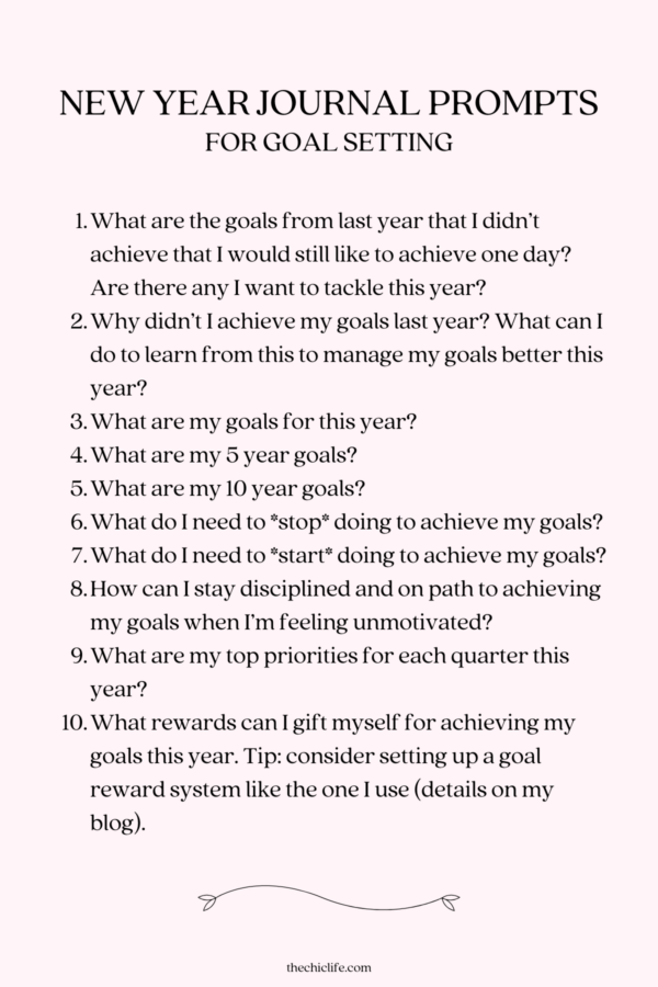 100 Best New Year Journal Prompts for an Amazing 2025 (Free Printable ...