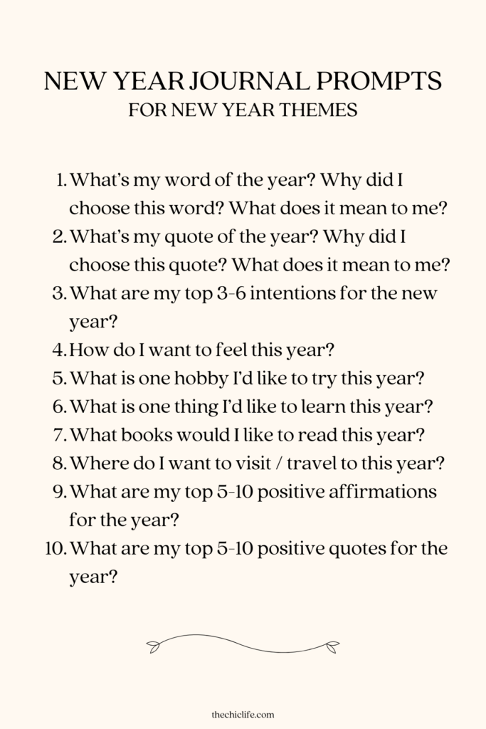 100 Best New Year Journal Prompts for an Amazing 2026 (Free Printable ...