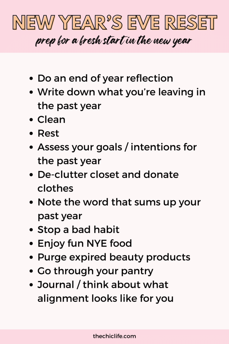 New Year Reset Guide and Checklist 2025 (Prep for Your Best Year Yet ...