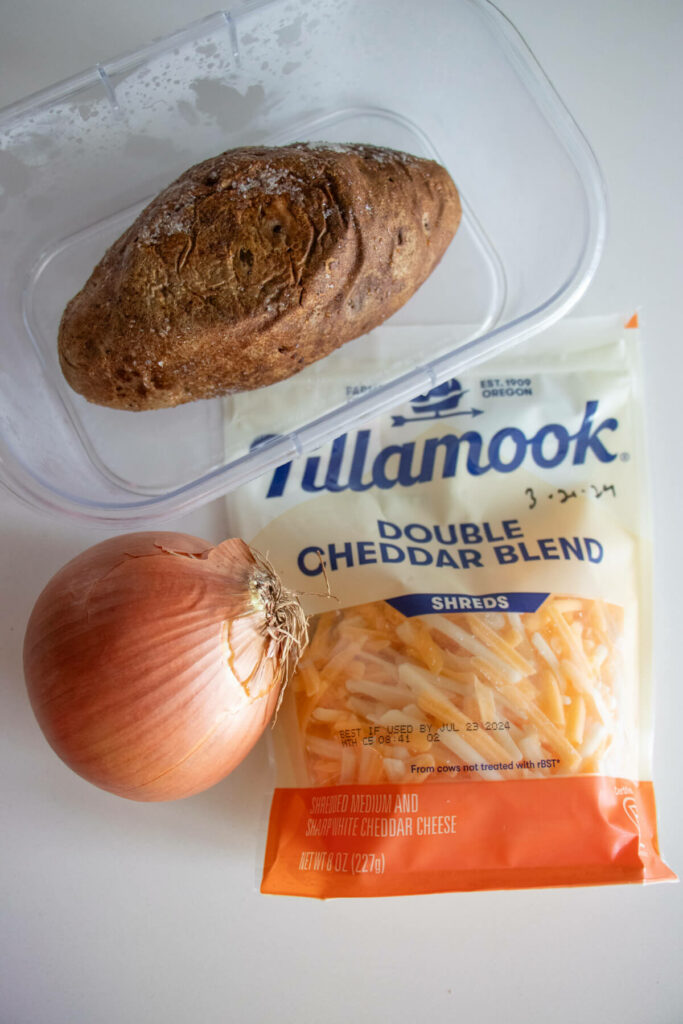 Quick and Easy Cheesy Leftover Baked Potato Hash Browns Recipe - The ...