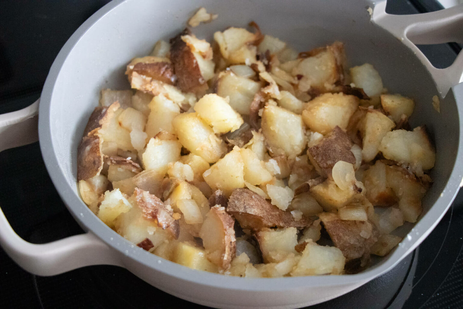 Quick and Easy Cheesy Leftover Baked Potato Hash Browns Recipe - The ...