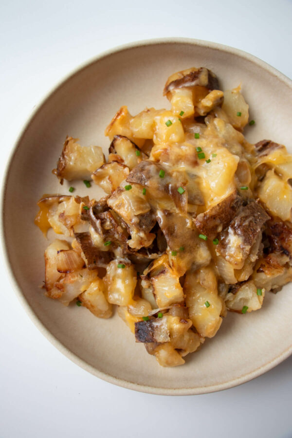 Quick and Easy Cheesy Leftover Baked Potato Hash Browns Recipe - The ...