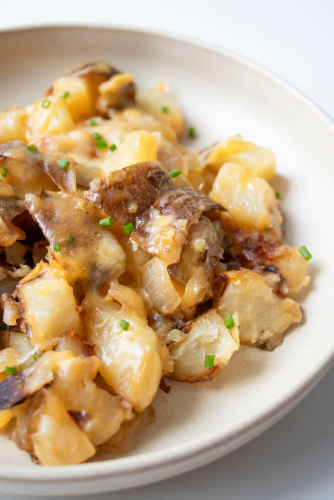 Quick and Easy Cheesy Leftover Baked Potato Hash Browns Recipe - The ...