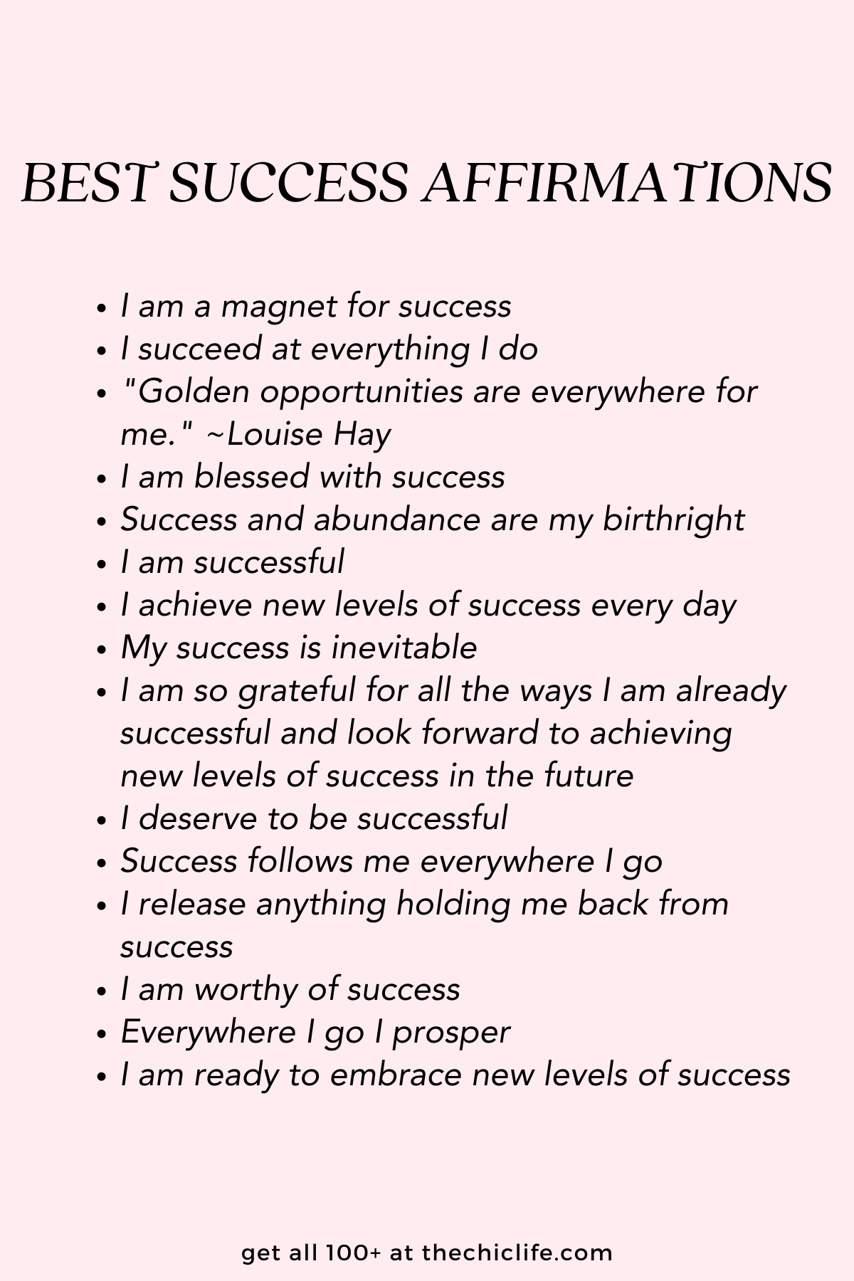 100+ Positive Success Affirmations (For Wealth, Business, Work, and ...