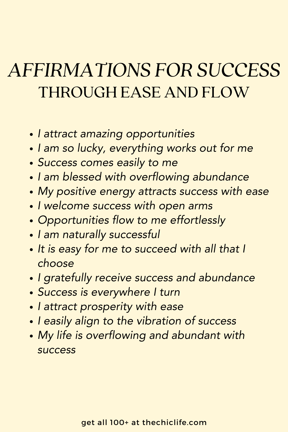 100+ Positive Success Affirmations (For Wealth, Business, Work, and ...