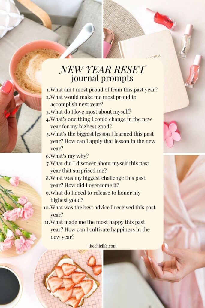 New Year Reset Journal Prompts 2026 - The Chic Life
