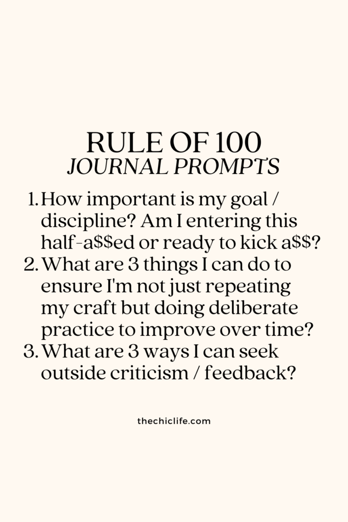 Rule of 100 (18 Minutes a Day to Win Your Discipline) - The Chic Life