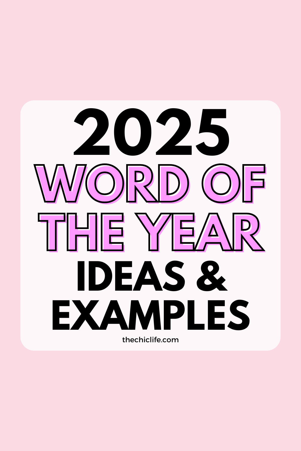 200+ Word of the Year Ideas 2026 (For Personal Growth + Dream Life ...