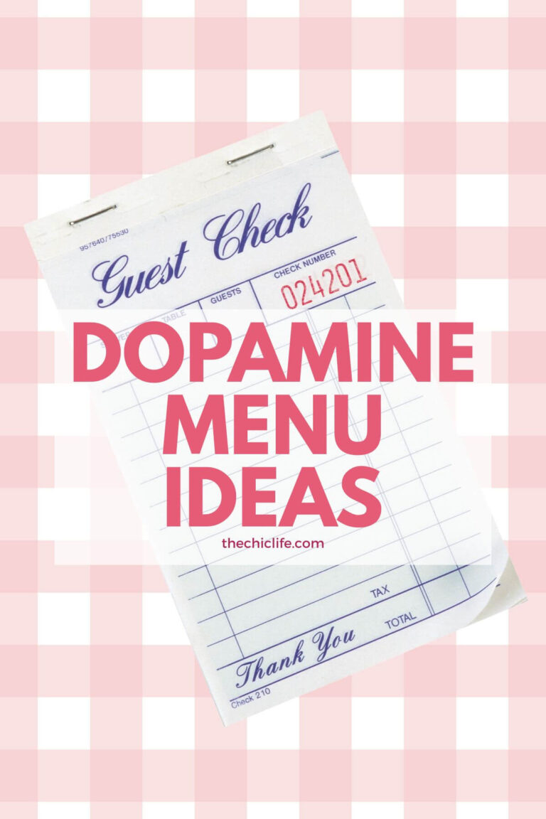 Dopamine Menu Ideas List and Aesthetic Examples - The Chic Life