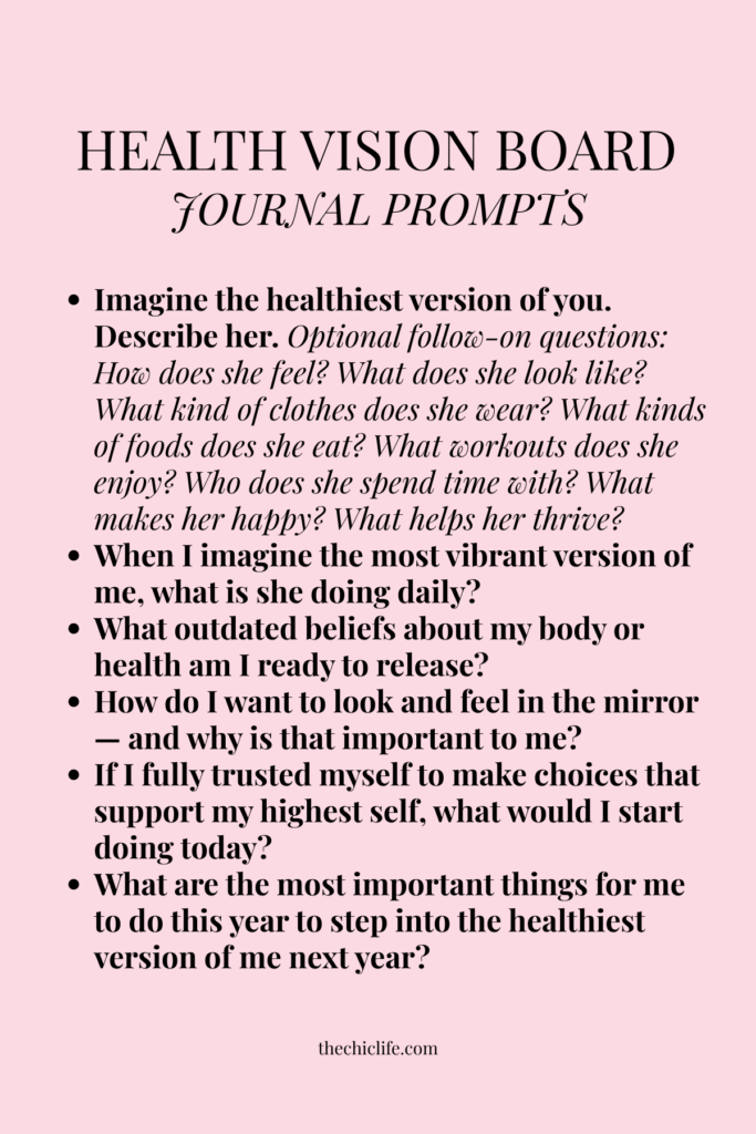 How to Create a Health Vision Board (Healthy Lifestyle Planning) - The ...