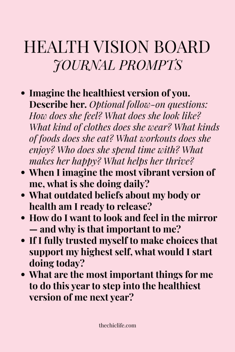 How to Create a Health Vision Board (Healthy Lifestyle Planning) - The ...